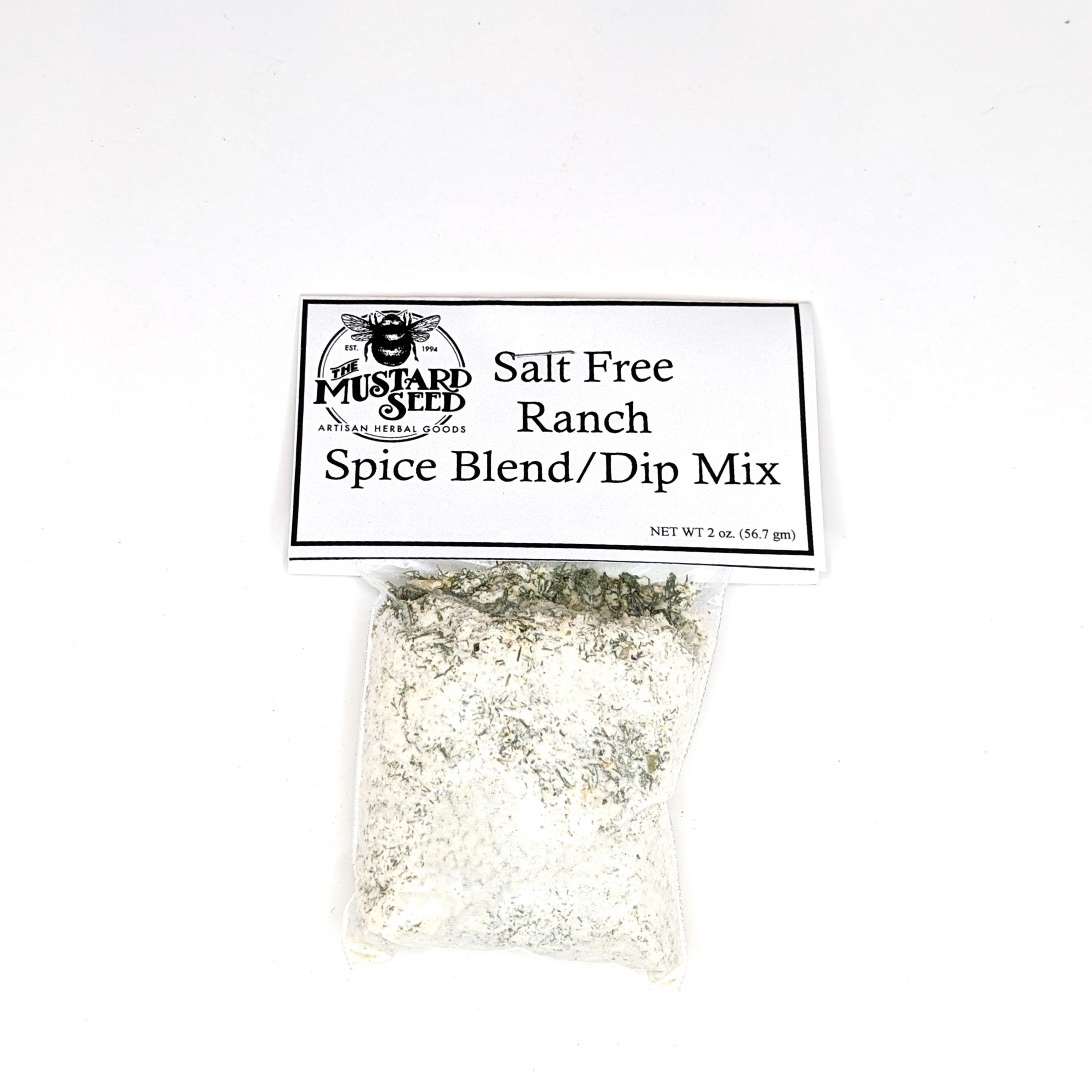 Ranch Spice Blend/Dip Mix (SALT FREE) | The Mustard Seed